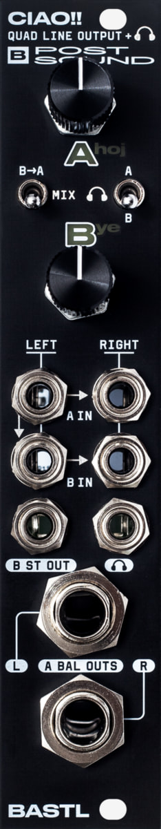 New Bastl Ciao!! Eurorack Module – Quad Line Output & Headphones Amp